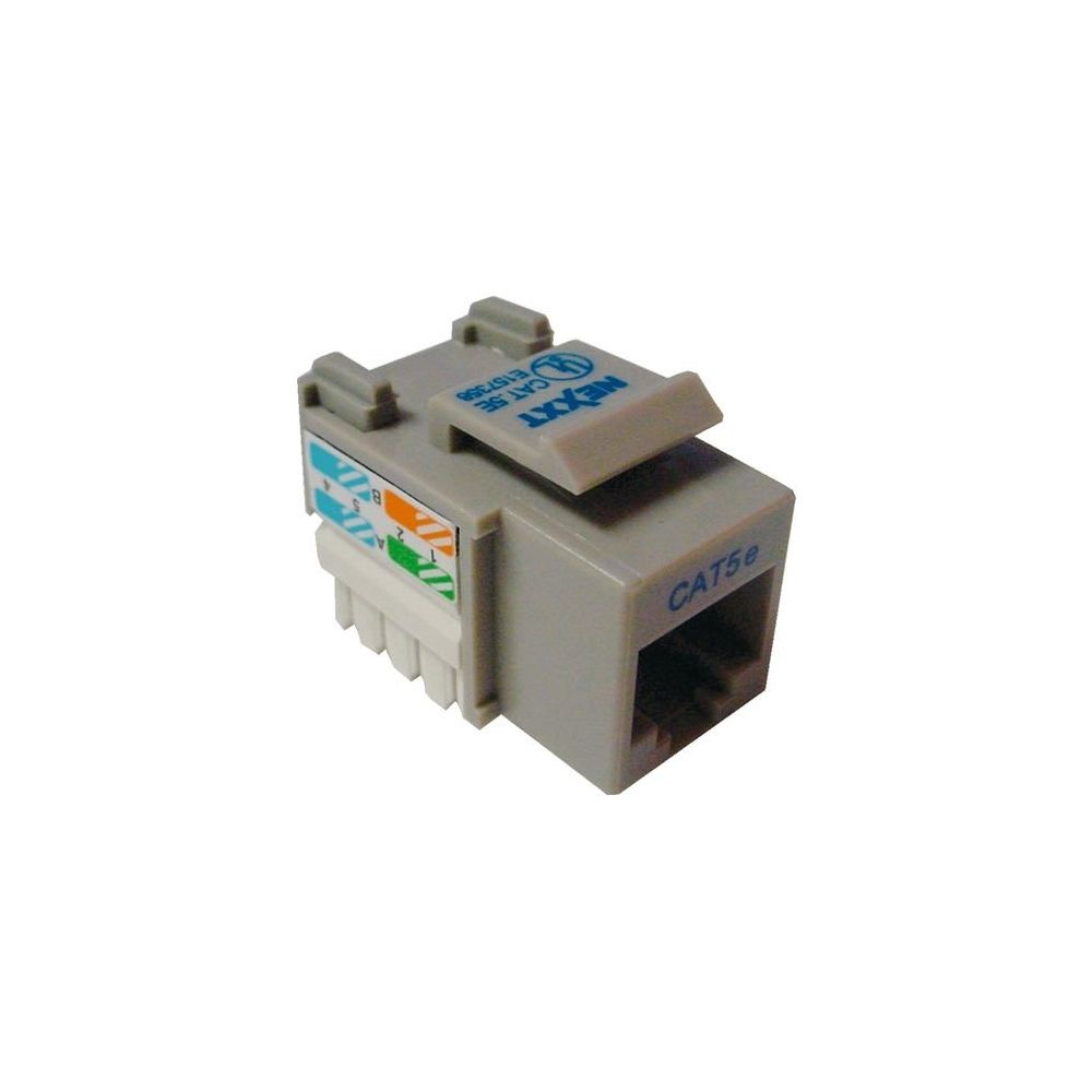 Modular insert - RJ-45 gray 1 port