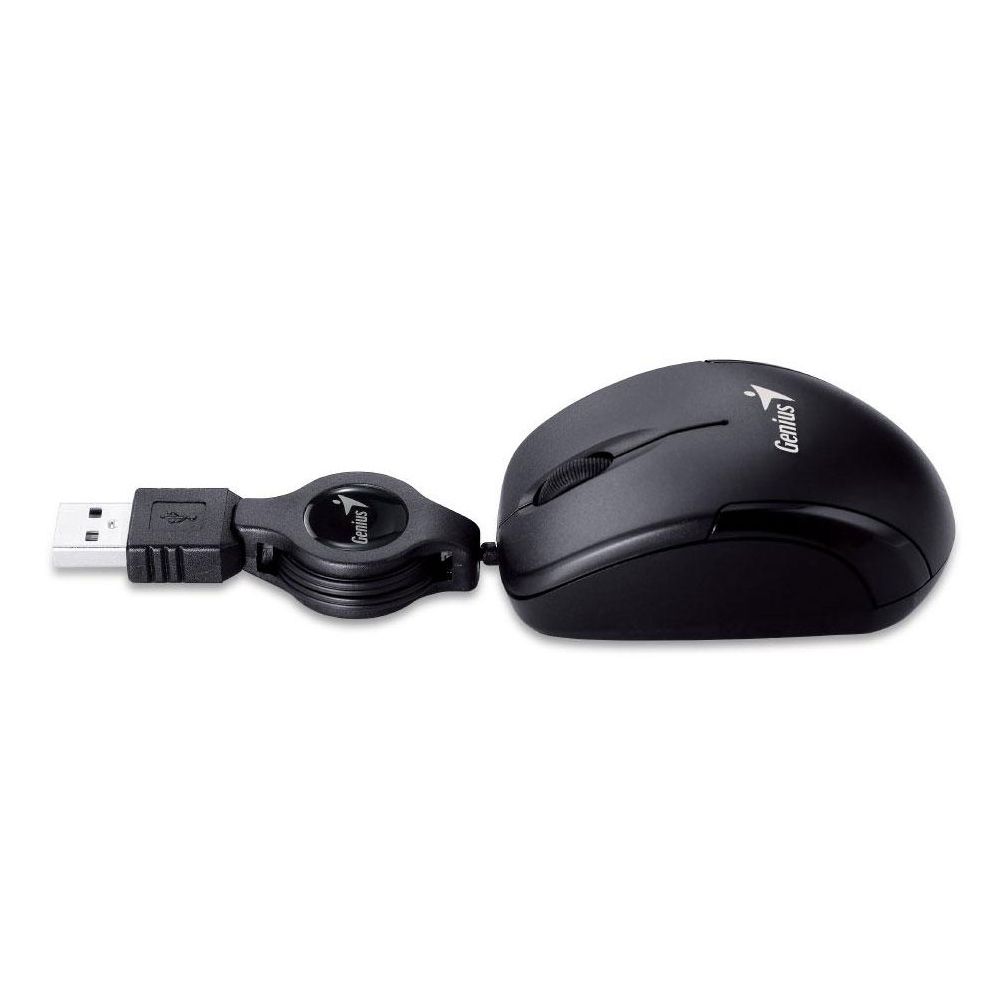 MOUSE GENIUS NEGRO MICRO TRAVELER USB V2 RETRACTABLE