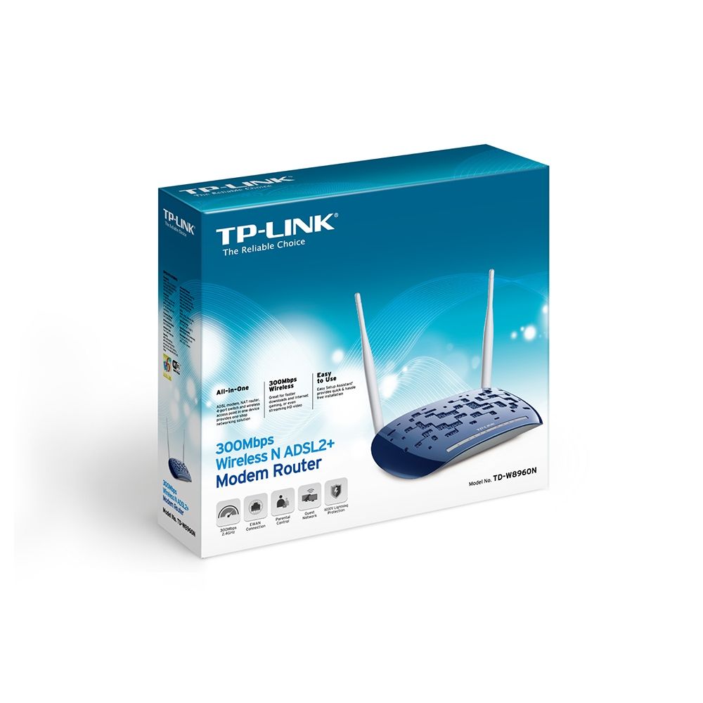 MODEM ROUTER INALAMBRICO ADSL2+N 300MBPS