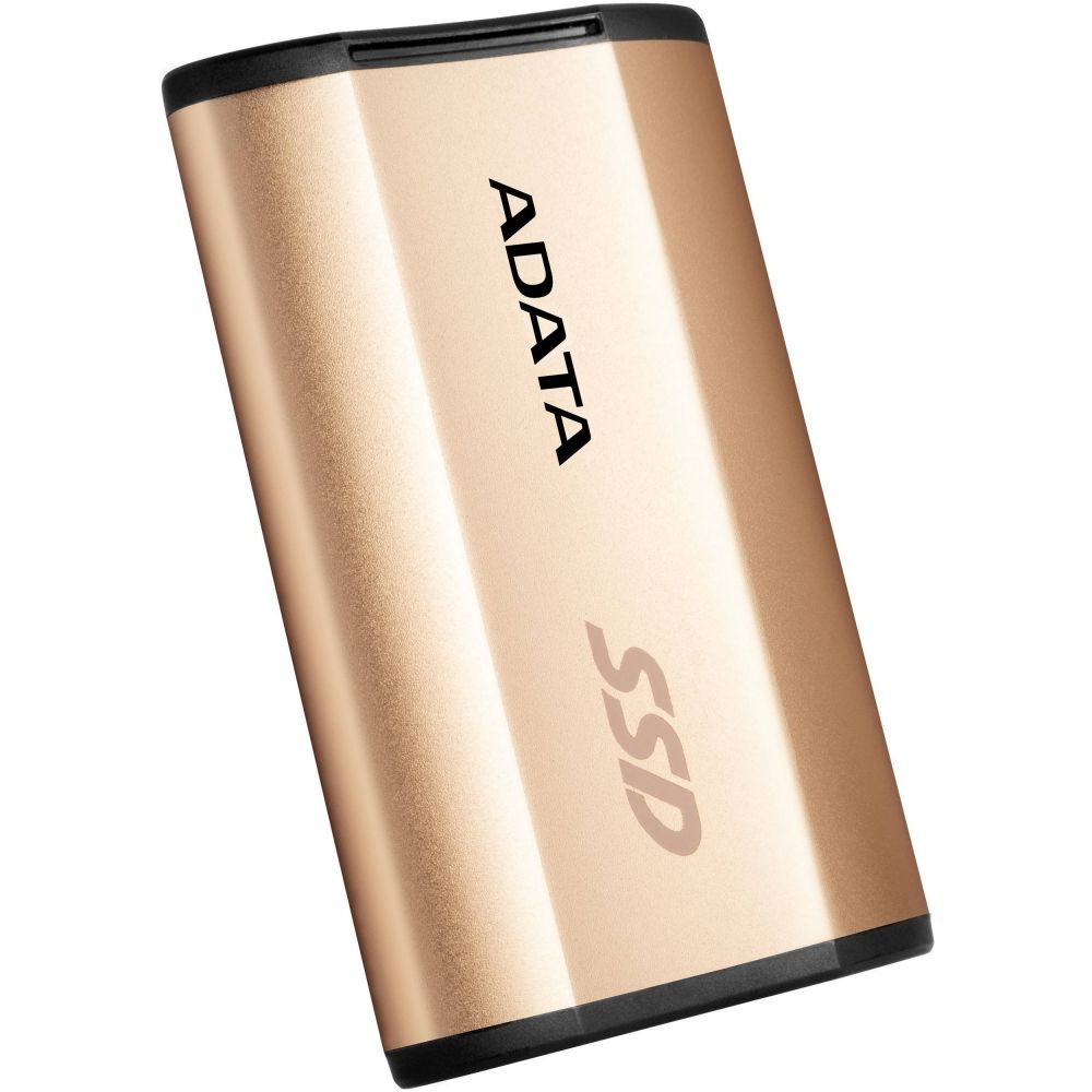 DISCO DURO SOLIDO EXTERNO ADATA 256GB DORADO 3.1 TIPO C