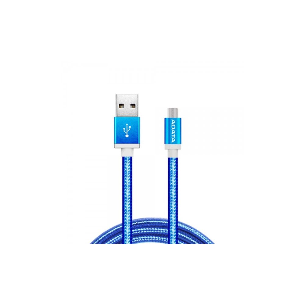 CABLE MICRO USB ADATA PARA ANDROID METAL AZUL